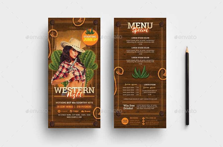 Country Western Flyer, Print Templates | GraphicRiver