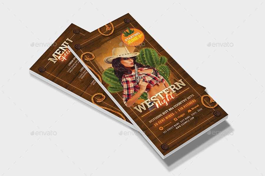 Country Western Flyer, Print Templates | GraphicRiver
