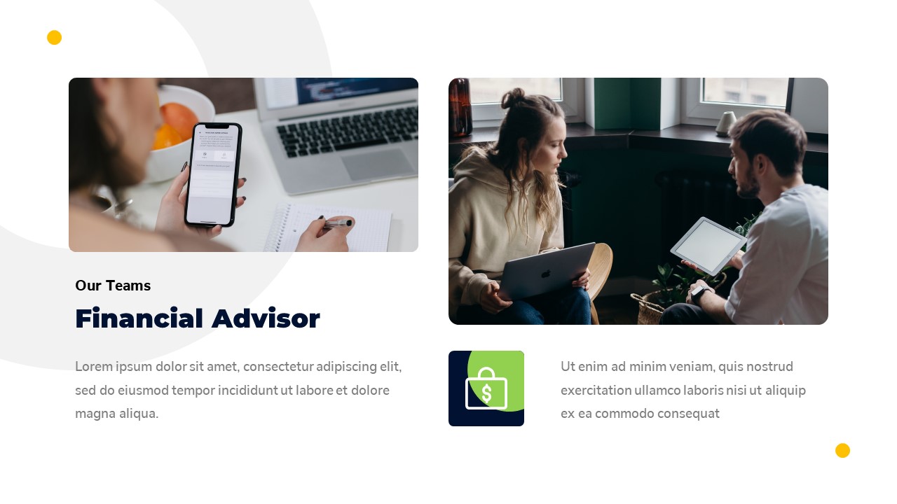 Financio - Financial Partner Power Point Template, Presentation Templates