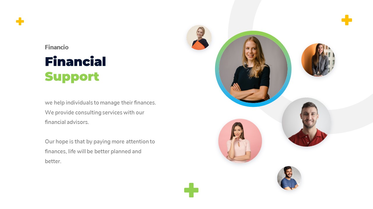 Financio - Financial Partner Power Point Template, Presentation Templates