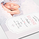 Baby Birth Announcement Postcard, Print Templates | GraphicRiver