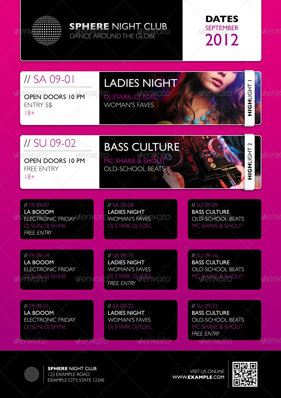 Event Promotion Flyer Bundle, Print Templates | GraphicRiver