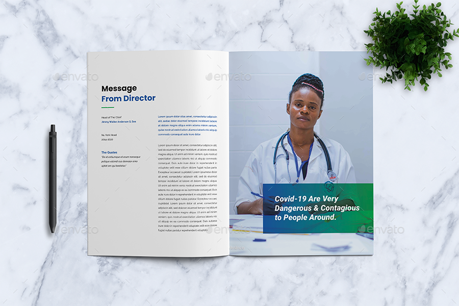 Disease & Virus Brochure by yovimaula | GraphicRiver