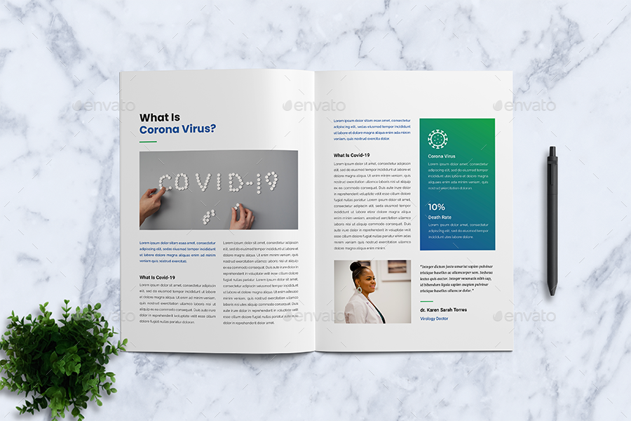 Disease & Virus Brochure by yovimaula | GraphicRiver