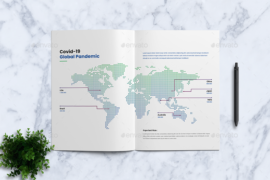 Disease & Virus Brochure by yovimaula | GraphicRiver