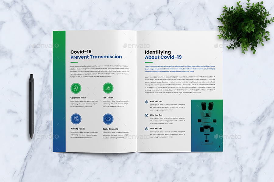 Disease & Virus Brochure by yovimaula | GraphicRiver