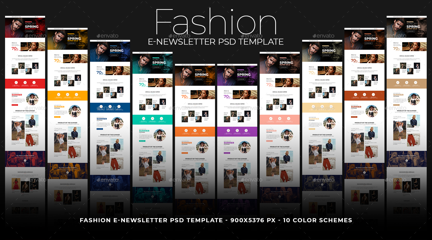 5 Fashion E-newsletter PSD Template, Web Elements | GraphicRiver