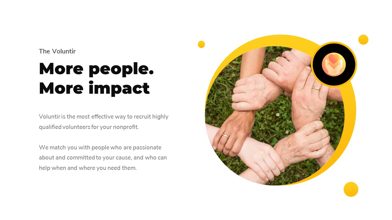 Voluntir - Volunteer Power Point Presentation, Presentation Templates