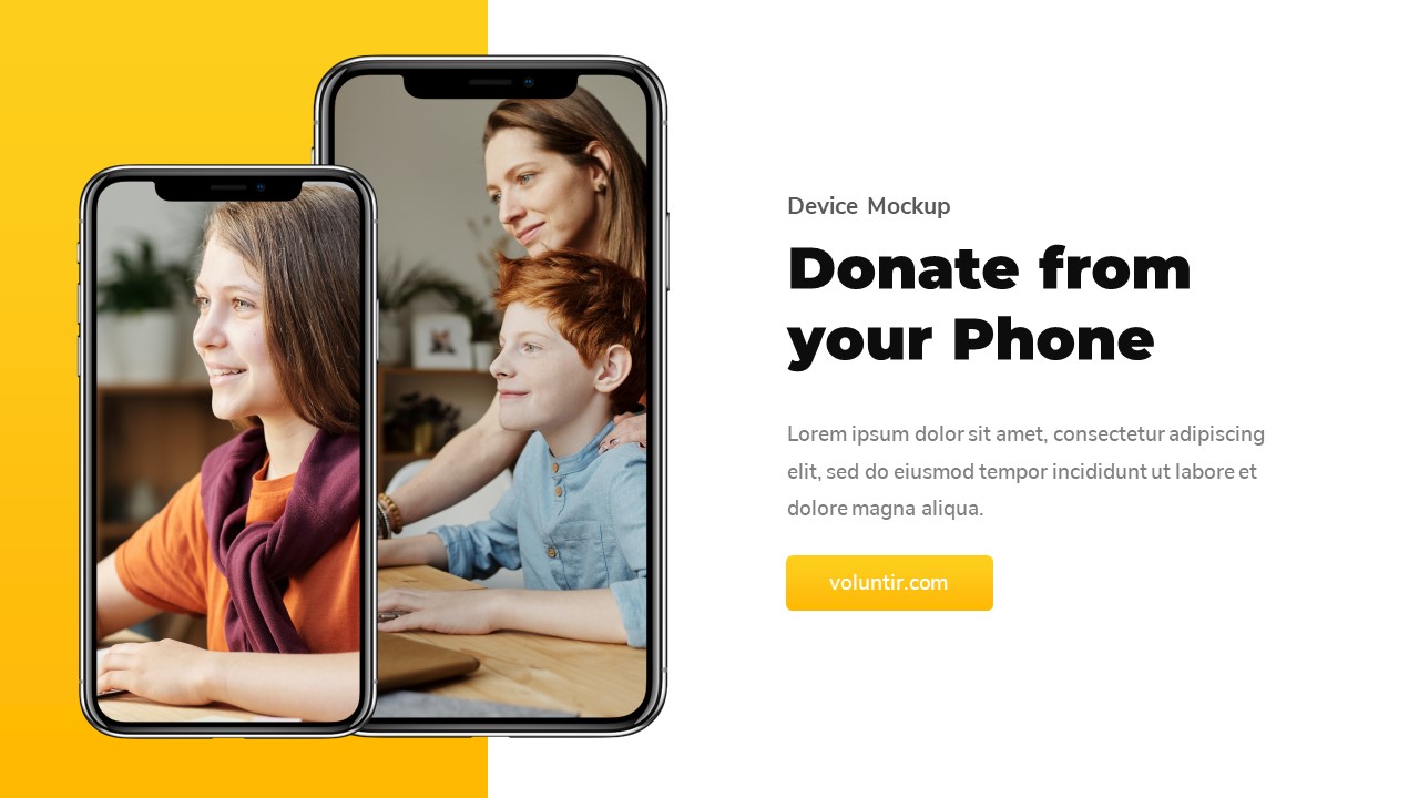 Voluntir - Volunteer Power Point Presentation, Presentation Templates