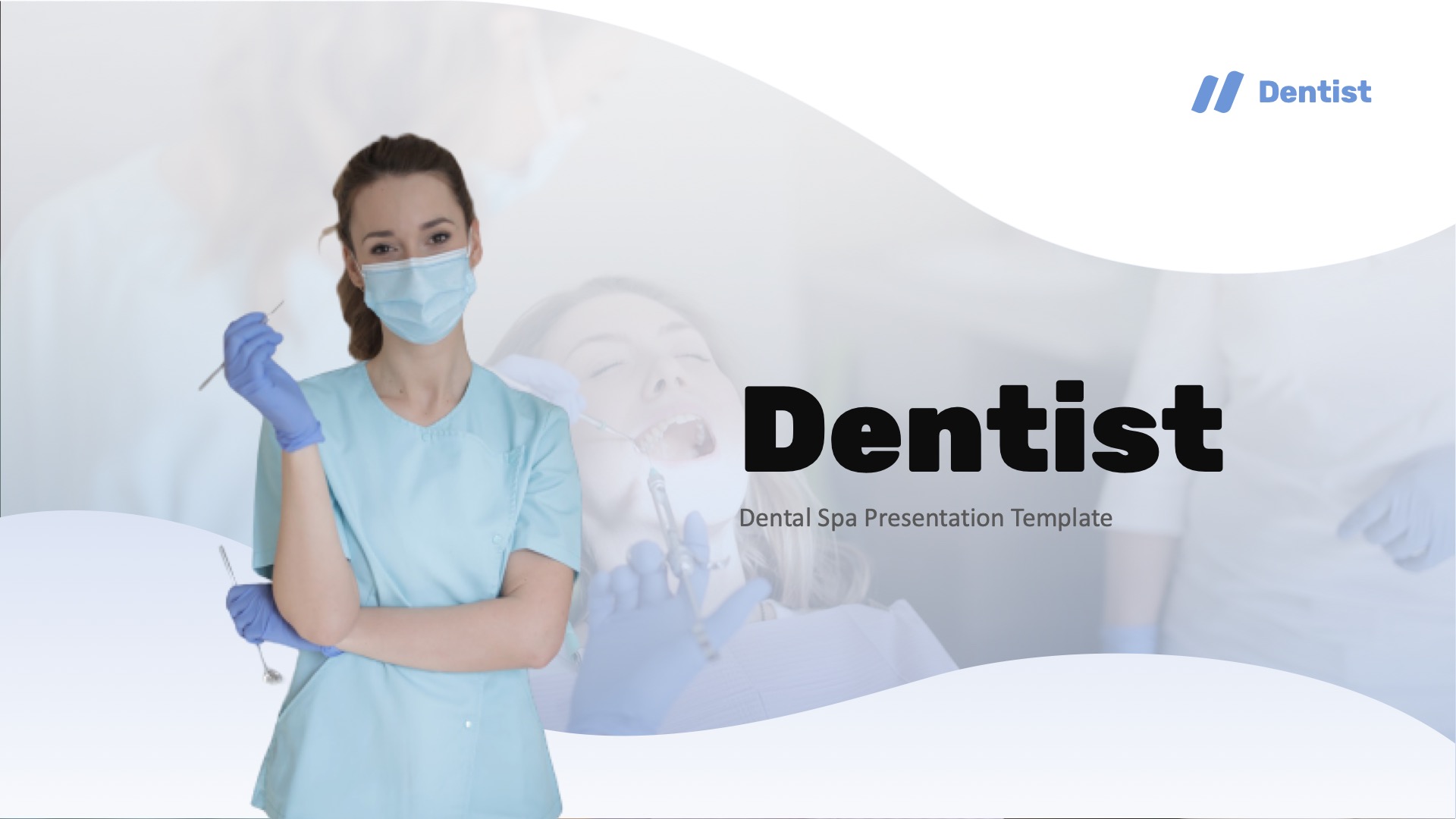 Dentist - Dental Spa Power Point Presentation, Presentation Templates