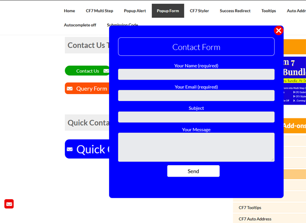 Contact Form 7 Popup Form by mgscoder | CodeCanyon