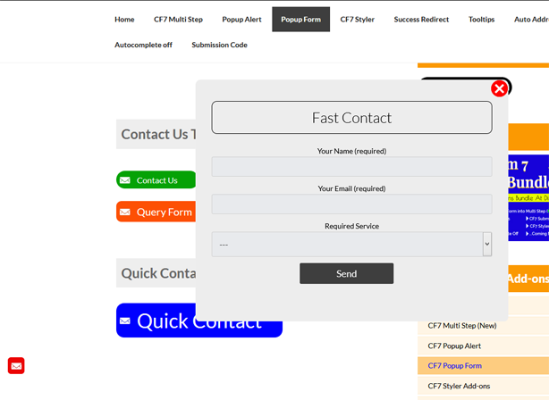 Contact Form 7 Popup Form by mgscoder | CodeCanyon