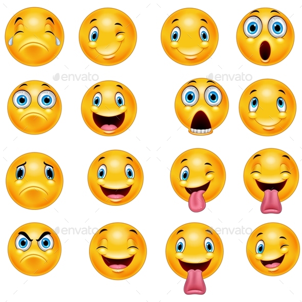 Cartoon Emoticon, Vectors | GraphicRiver