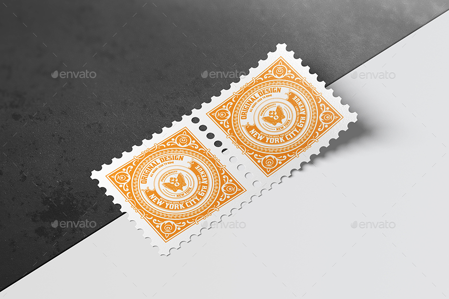 Postage stamps mock up., Graphics | GraphicRiver