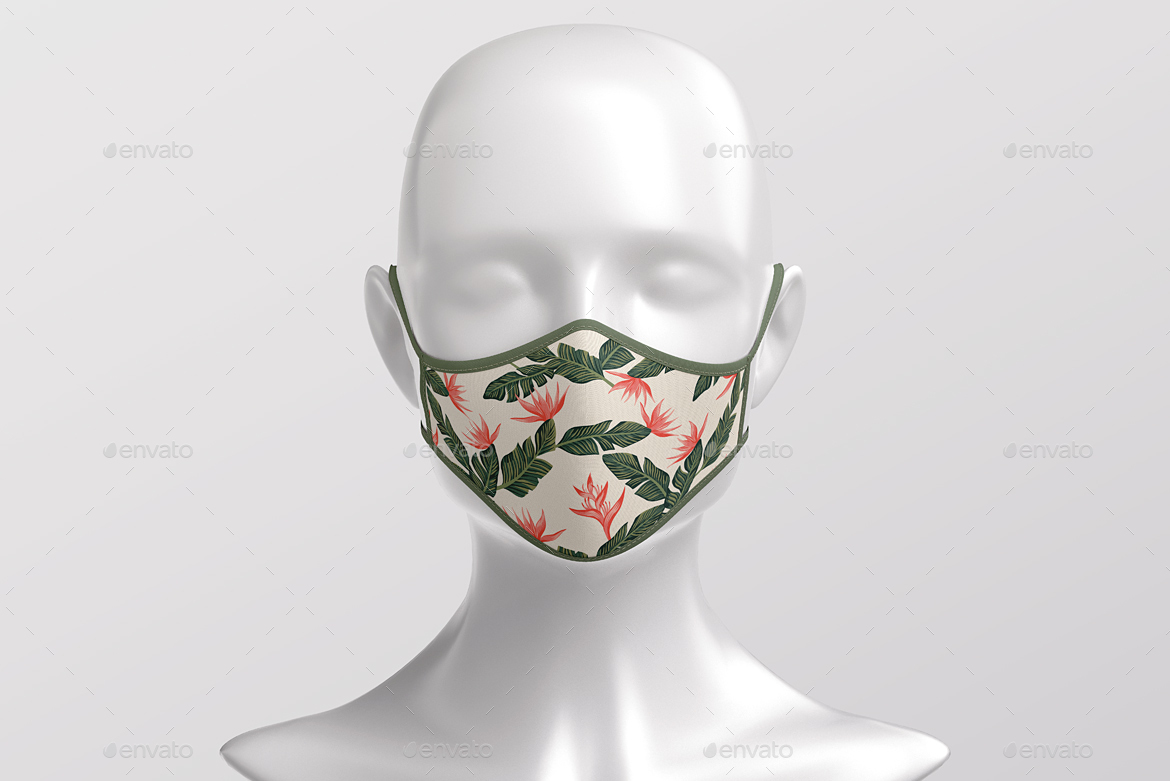 Face Mask Mockup, Graphics | GraphicRiver