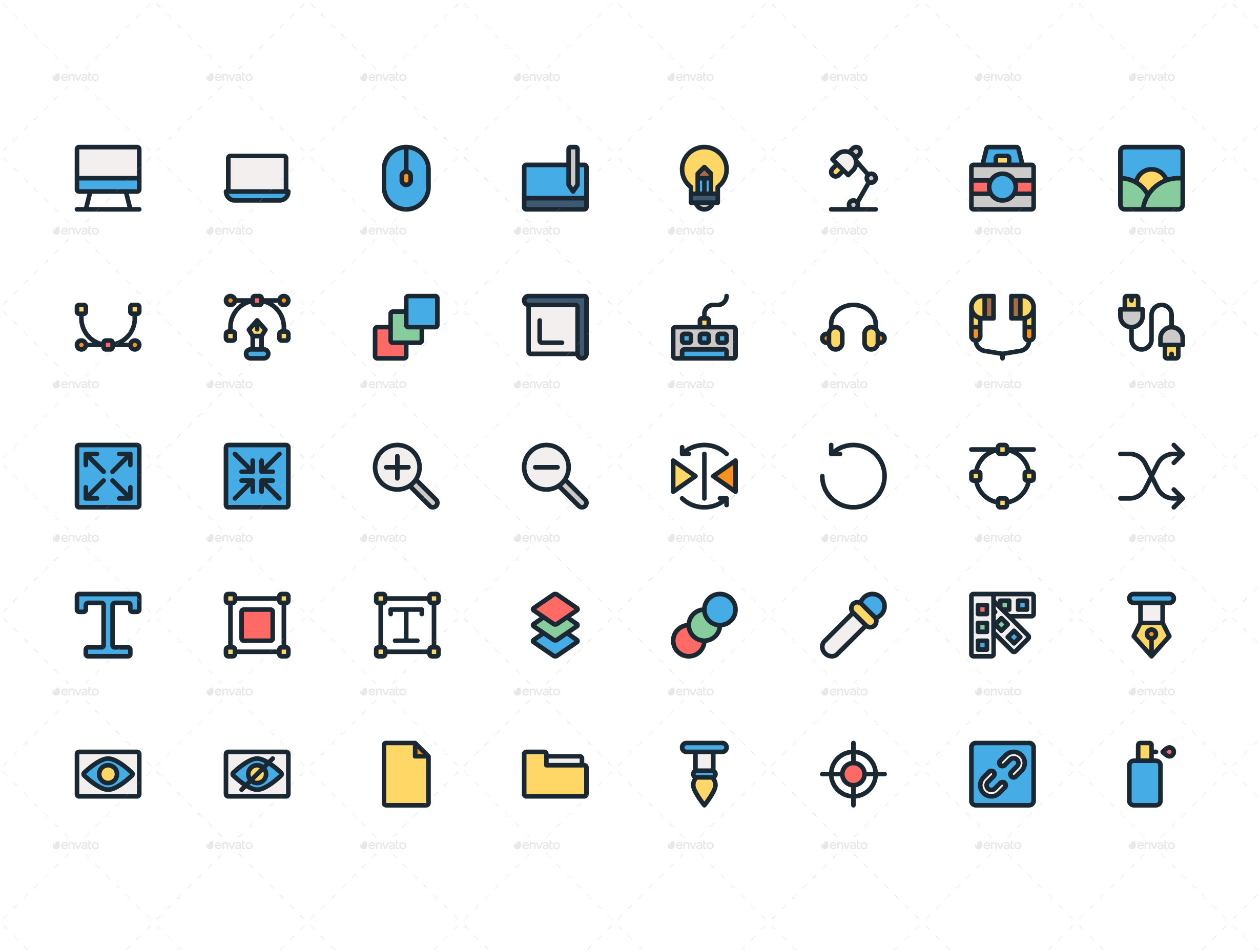 Graphic Design Icon Pack, Icons | GraphicRiver