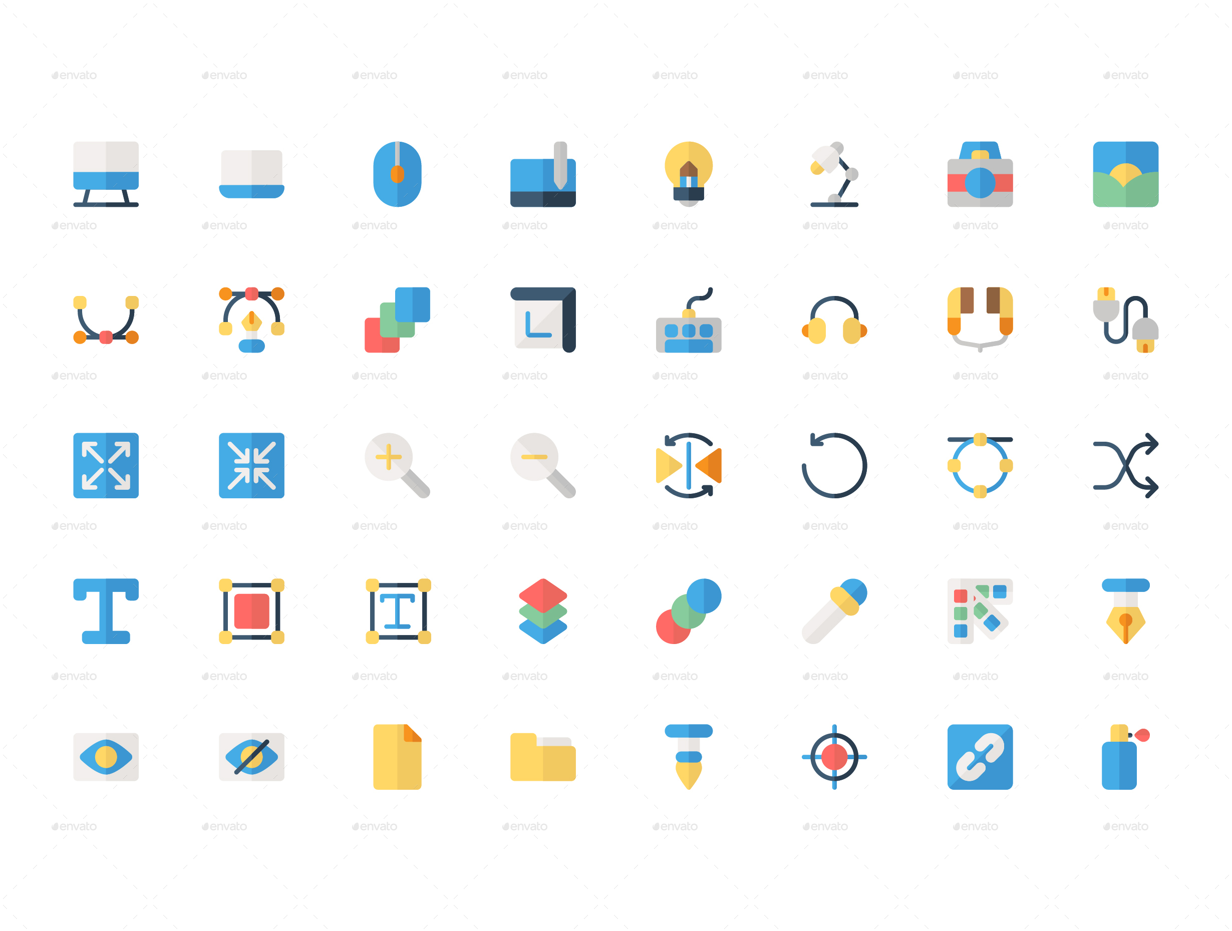 Graphic Design Icon Pack, Icons | GraphicRiver