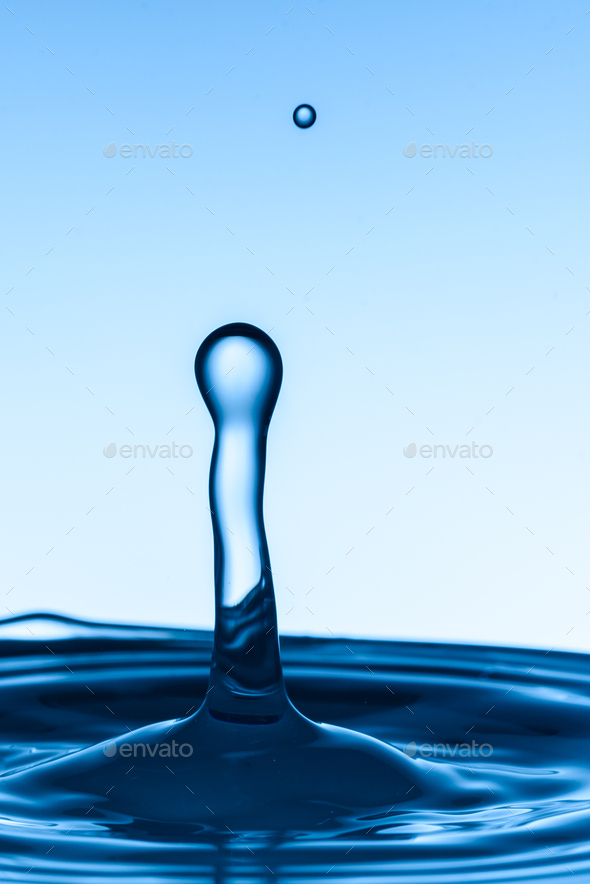 Water drop fall into water Stock Photo by IciakPhotos | PhotoDune