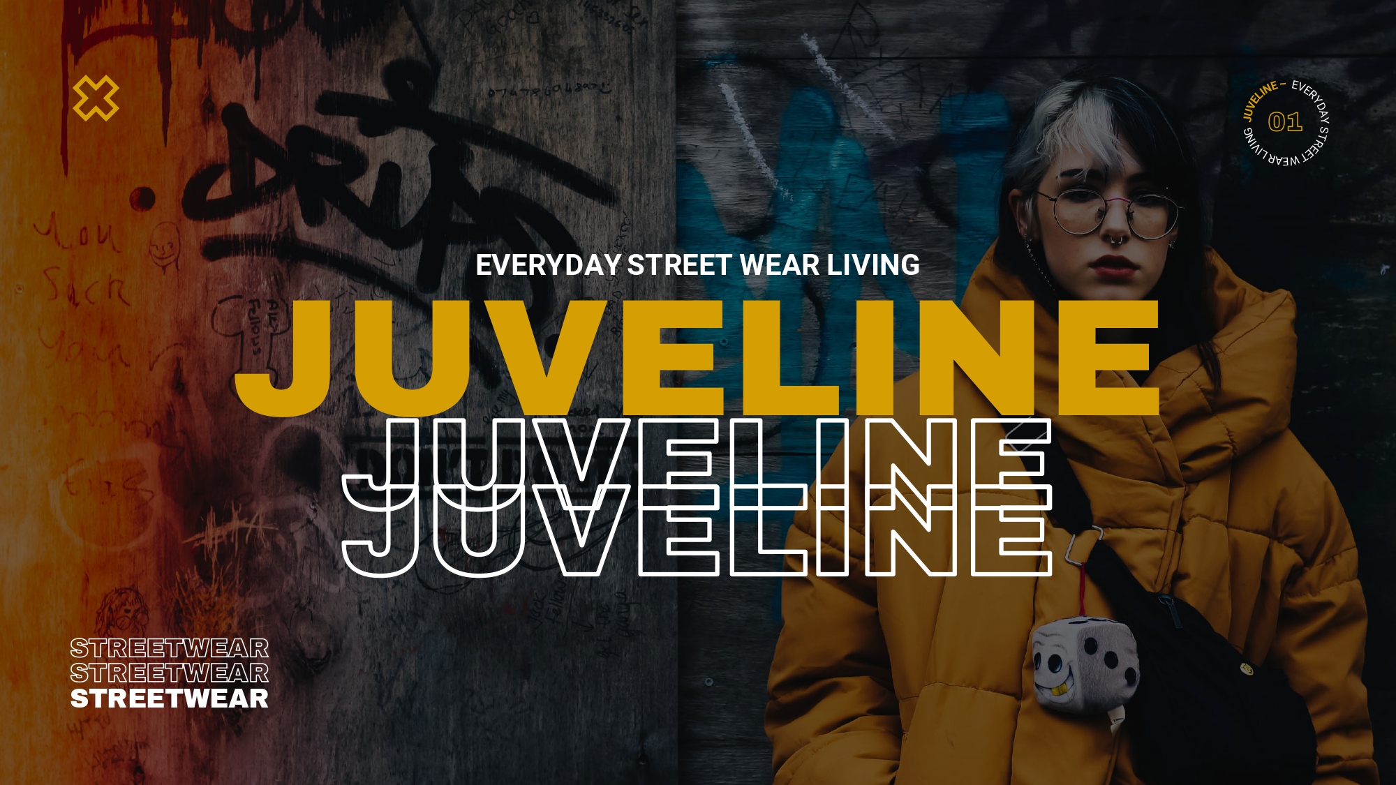 Juveline Streetwear Google Slides Template, Presentation Templates