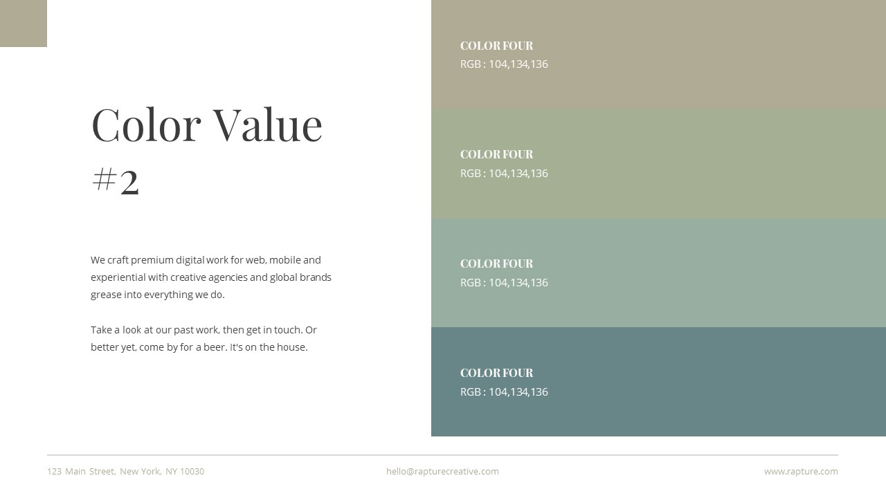 Rapture - Brandbook Powerpoint Template, Presentation Templates ...