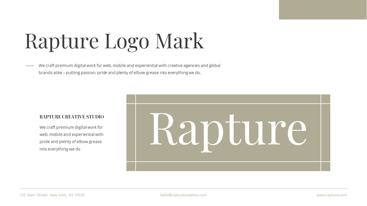Rapture - Brandbook Powerpoint Template, Presentation Templates ...