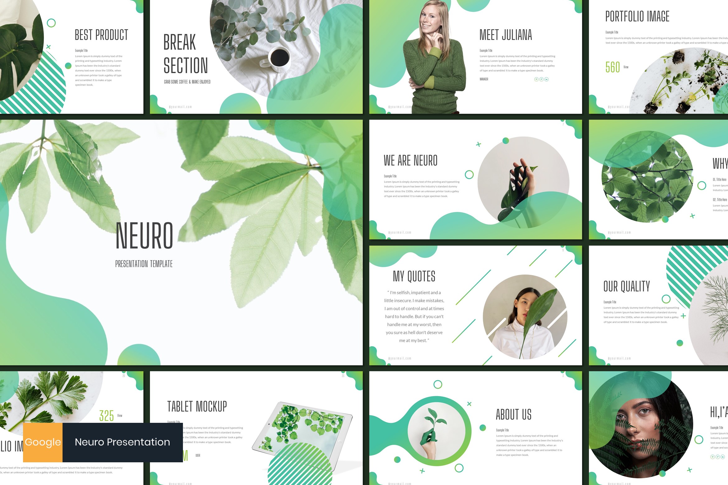 Neuro - Google Slides Template, Presentation Templates | GraphicRiver
