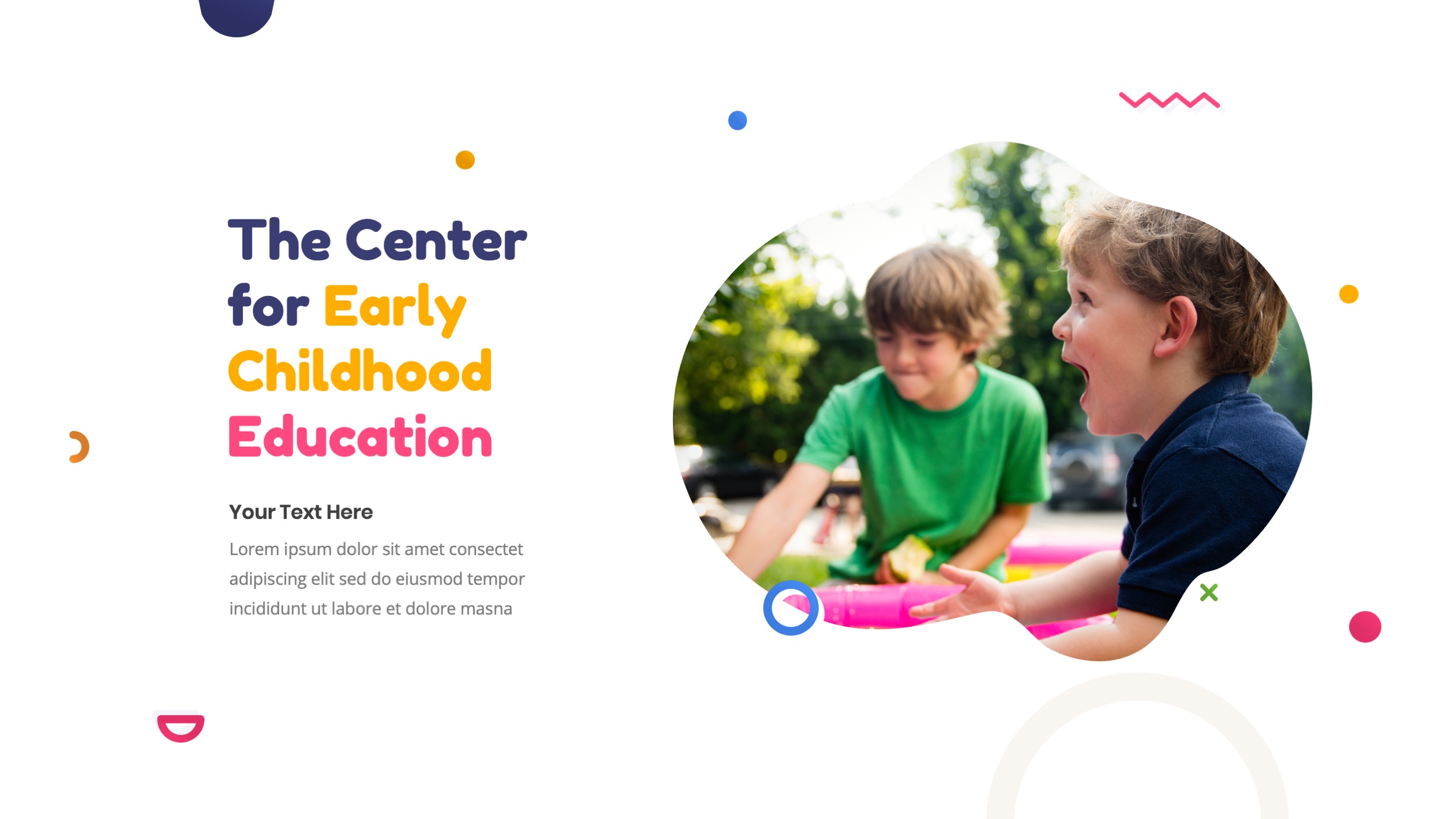 Kindergarten & Preschool PowerPoint Template, Presentation Templates