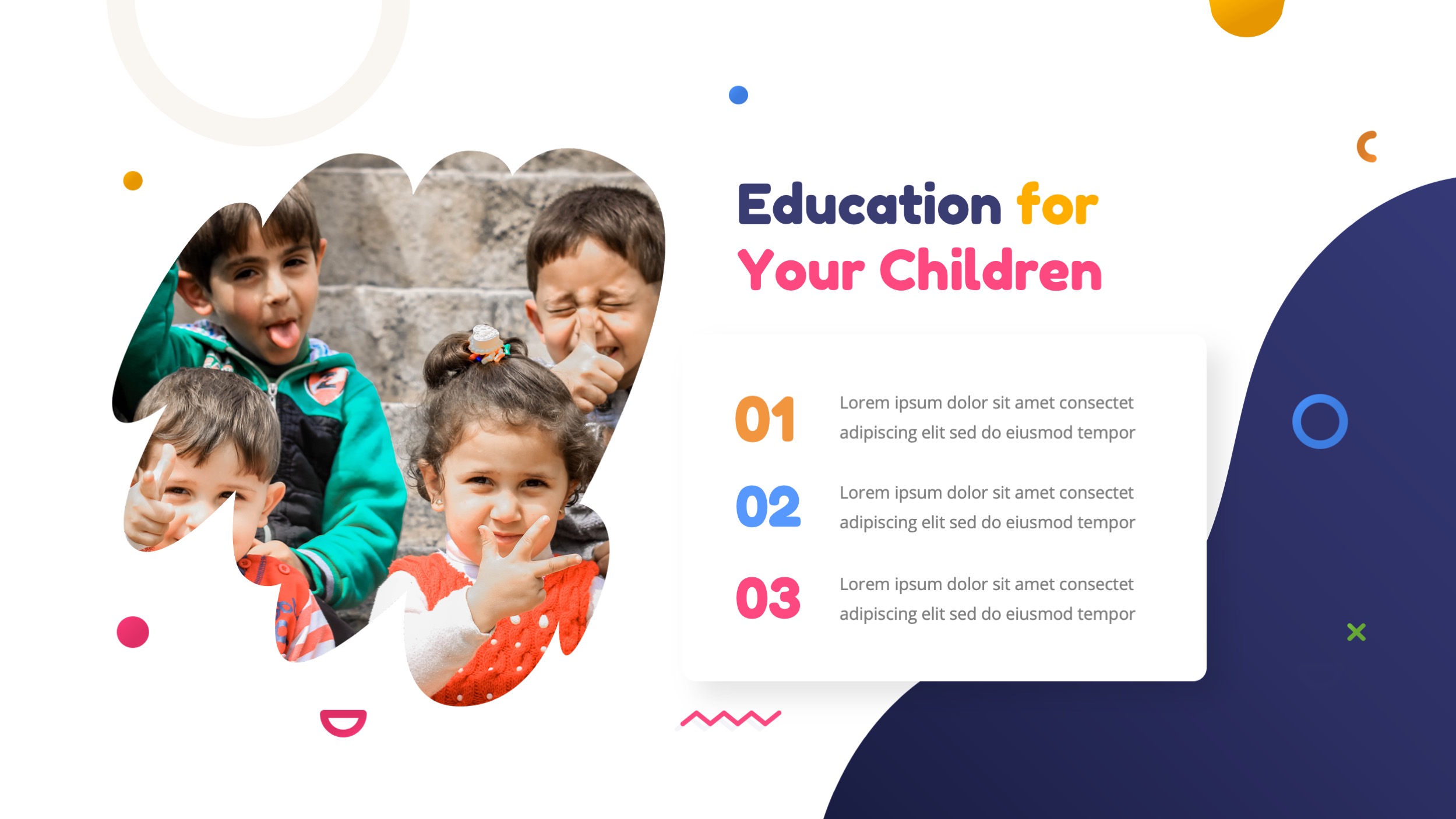 Kindergarten & Preschool PowerPoint Template, Presentation Templates
