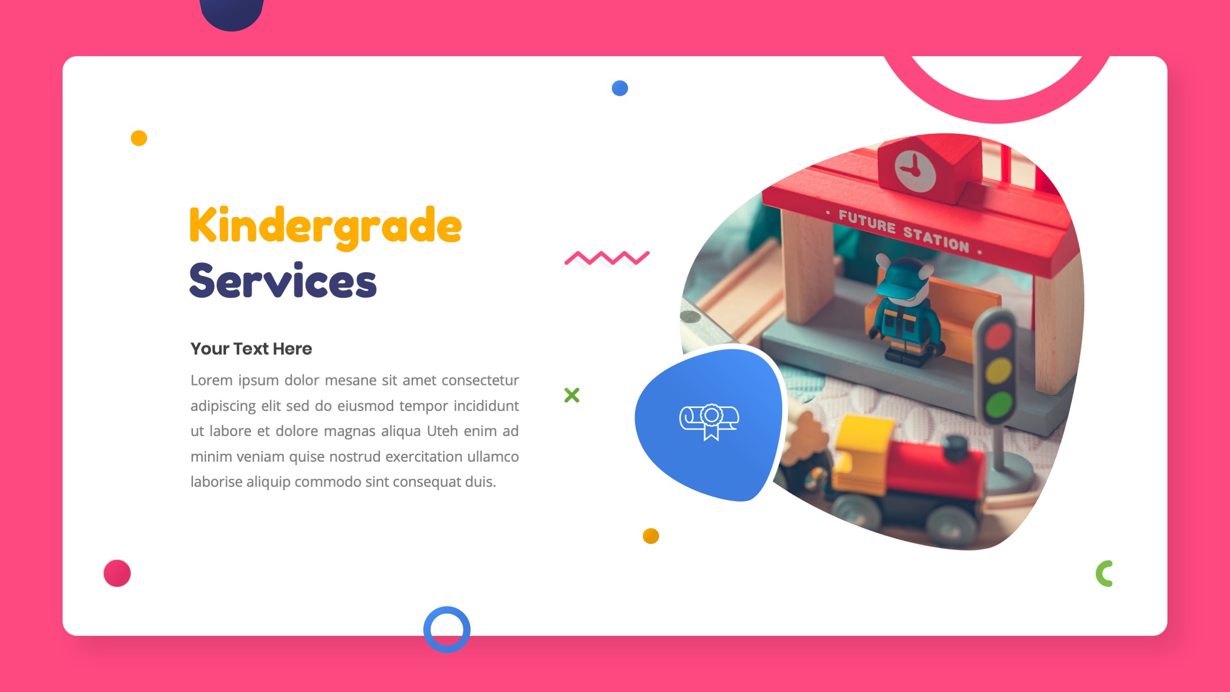 Kindergarten & Preschool PowerPoint Template, Presentation Templates
