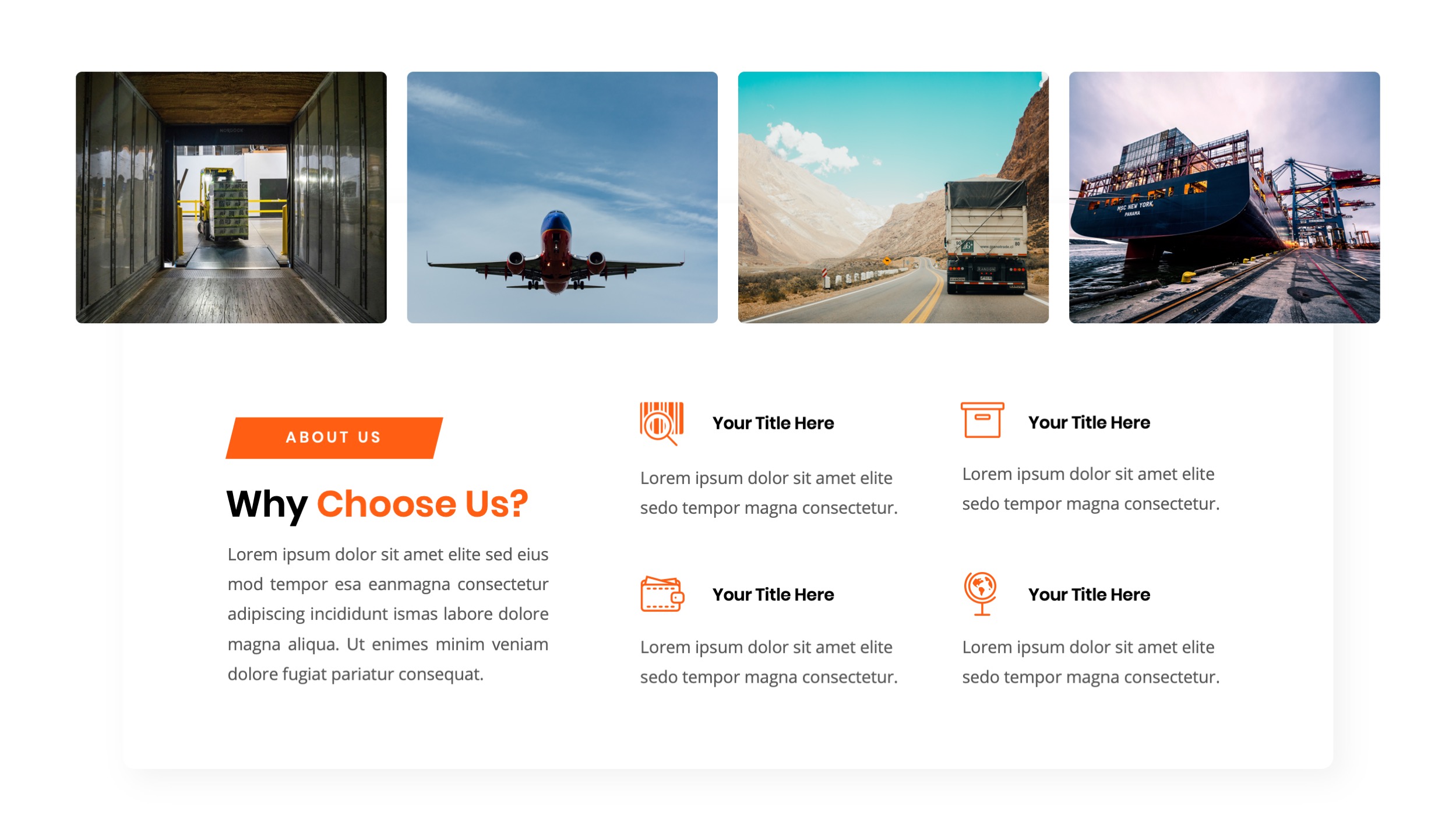 Logistics & Transport PowerPoint Template, Presentation Templates ...