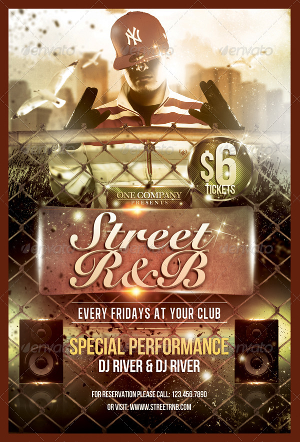 Street Rnb Flyer Template, Print Templates | GraphicRiver