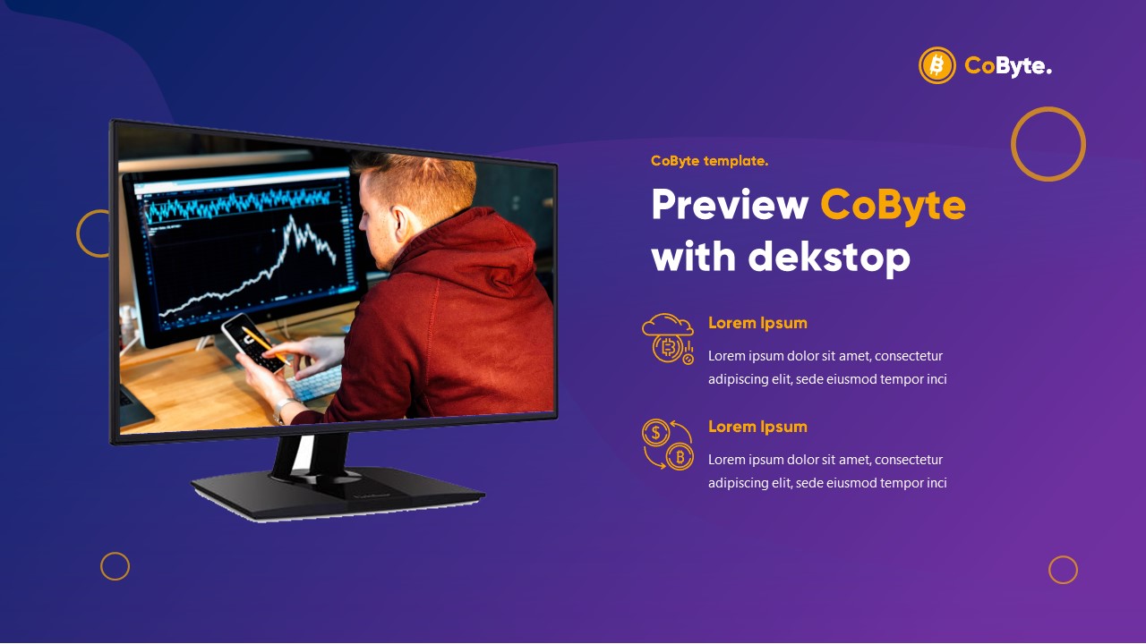 CoByte - Cryptocurrency Blokchain Google Slides Template, Presentation ...