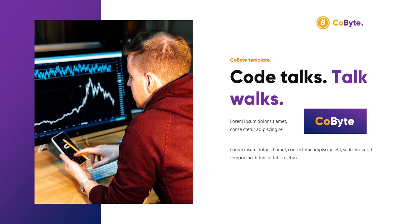 CoByte - Cryptocurrency Blokchain Google Slides Template, Presentation ...