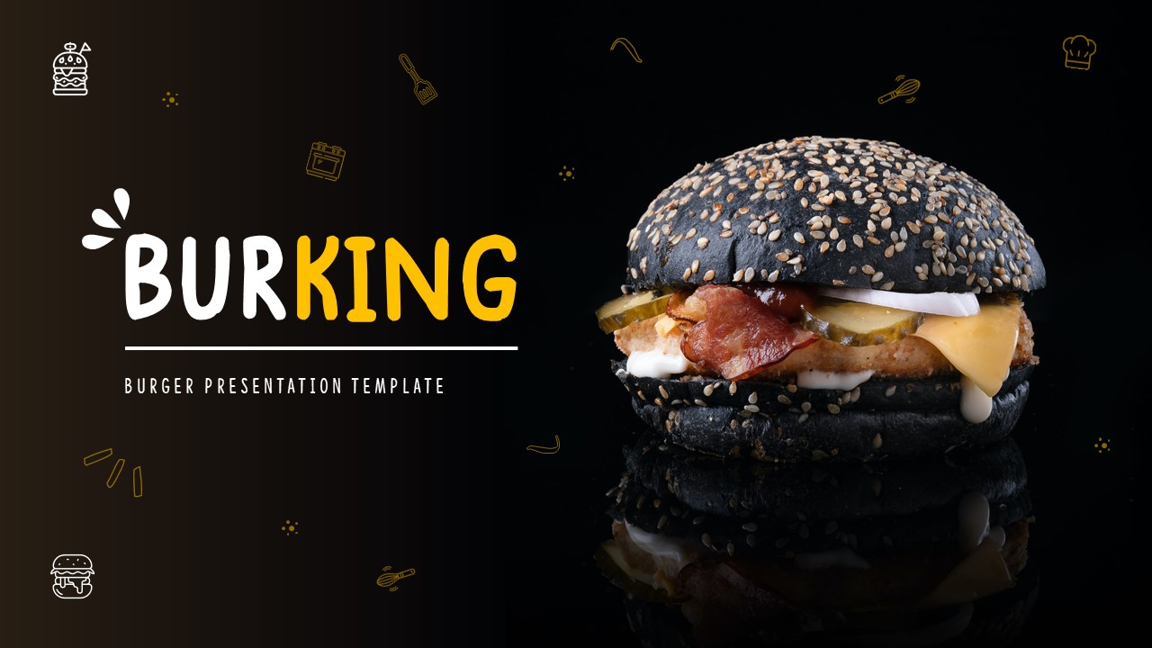BURKING - Junk Foods Keynote Template by onelinerdesign | GraphicRiver