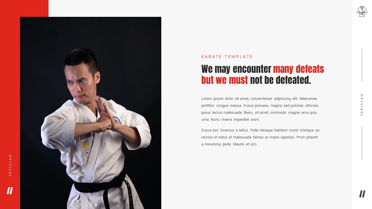 Tepislah - Karate & Martial Art Keynote Template, Presentation Templates