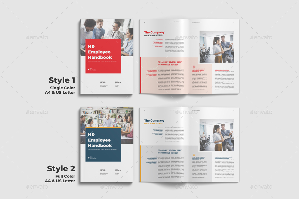 HR / Employee Handbook, Print Templates | GraphicRiver