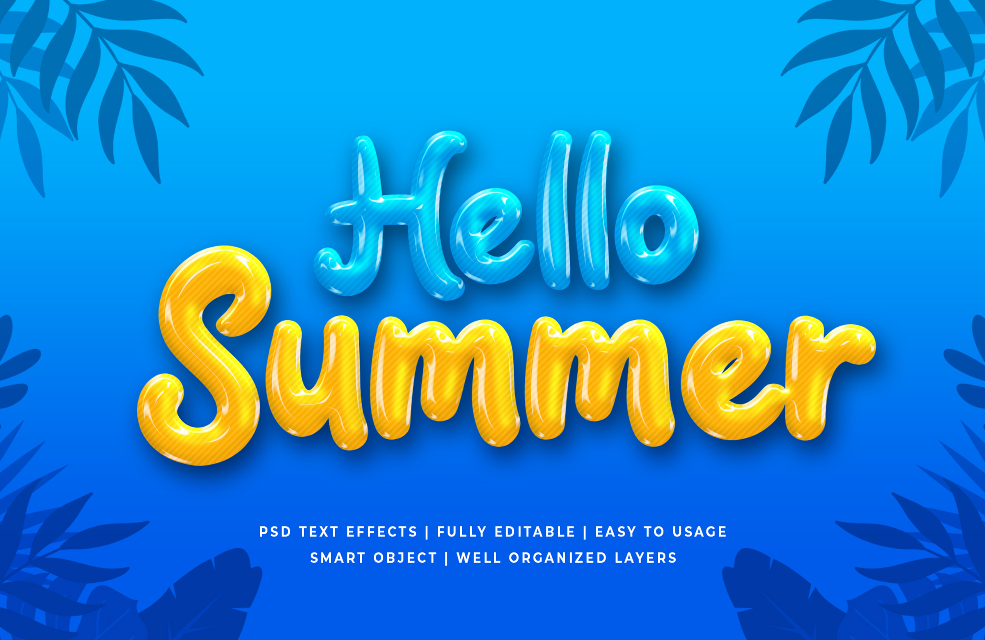 Hello Summer Day 3d Text Style Effect, Add-ons | GraphicRiver