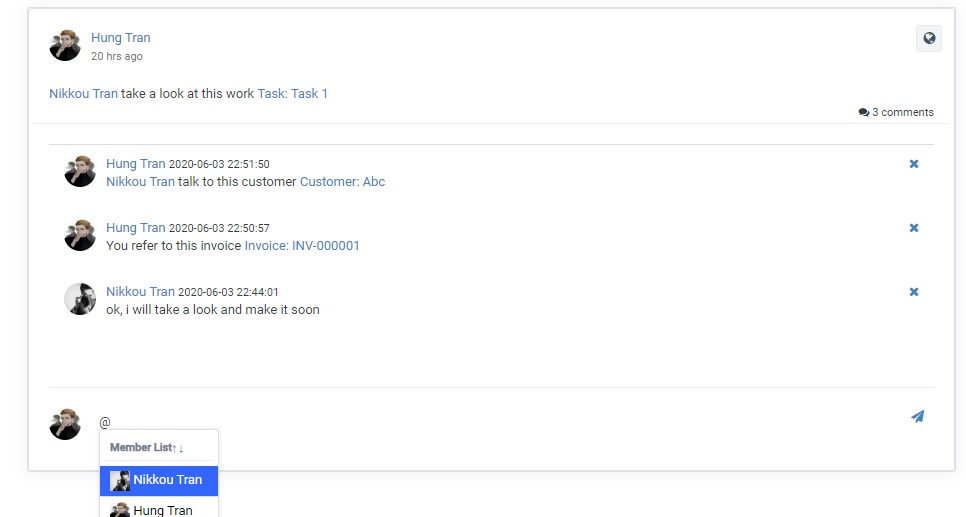 Mention and Tag for Perfex CRM by GreenTech_Solutions | CodeCanyon