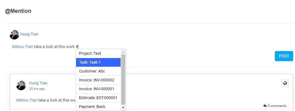 Mention and Tag for Perfex CRM by GreenTech_Solutions | CodeCanyon