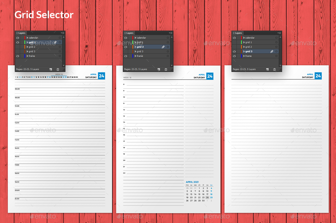 Daily Planner 2021, Print Templates | GraphicRiver