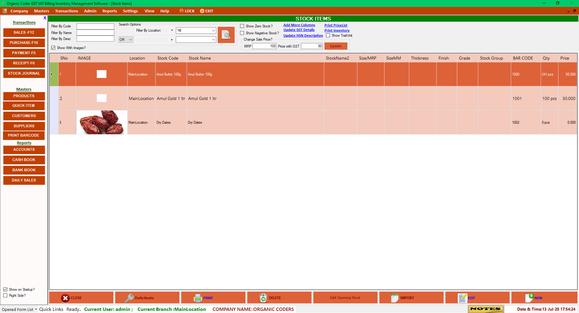 Organic GST, VAT, Accounting, Billing and Inventory System by organiccoders