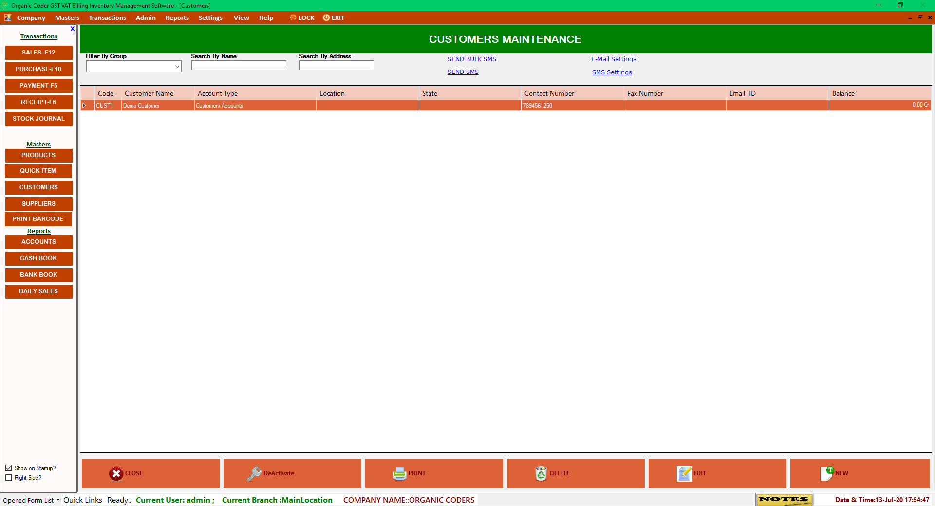 Organic GST, VAT, Accounting, Billing and Inventory System by organiccoders