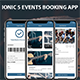 ionic 5 events booking template(users + admin) by initappz | CodeCanyon