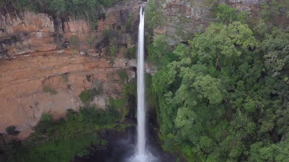 Lone Creek Falls in South Africa has seventy meter freefall drop, Stock ...