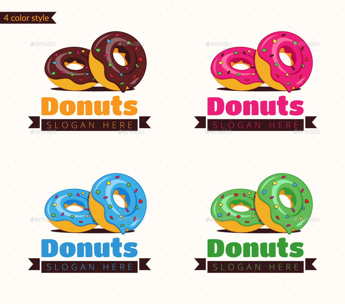 Donut Logo Template, Logo Templates | GraphicRiver