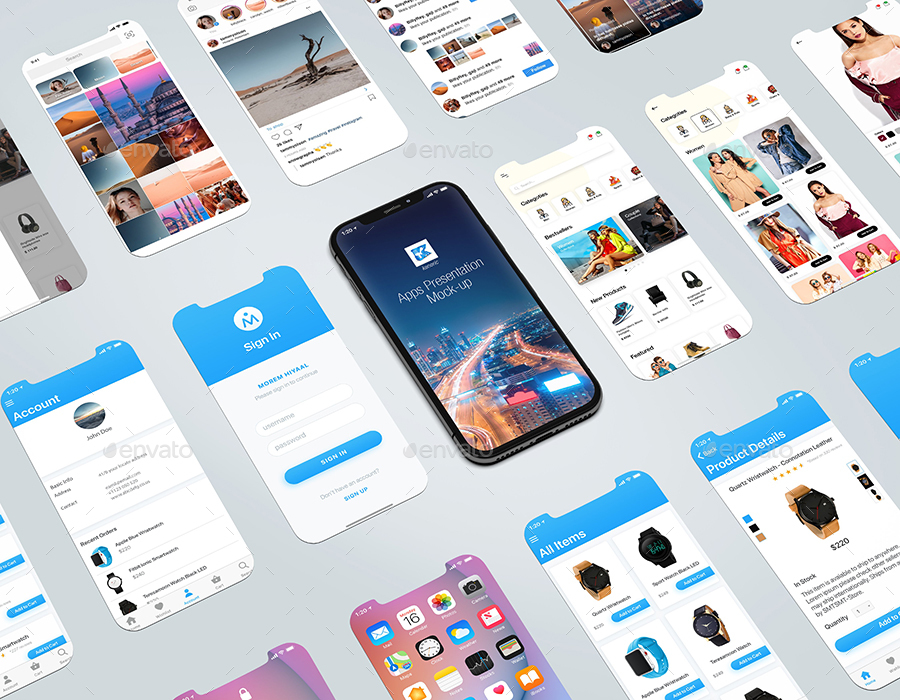 Apps Presentation Mock-up, Graphics | GraphicRiver