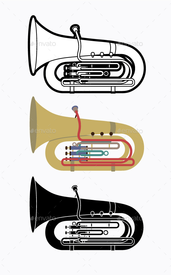 Tuba, Vectors | GraphicRiver