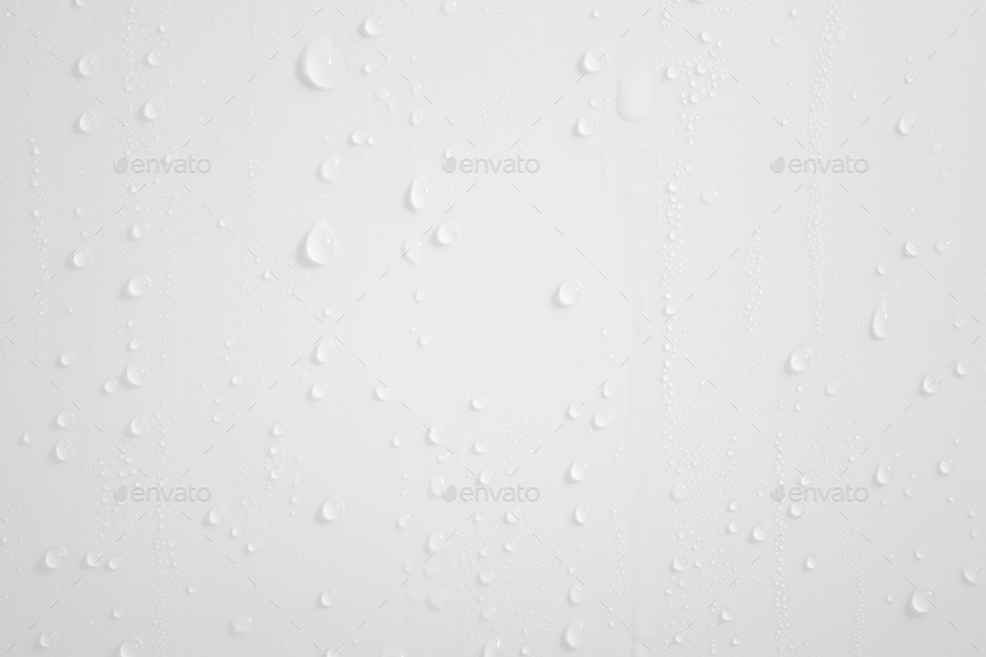 White Background Water Drops Backdrops, Graphics | GraphicRiver