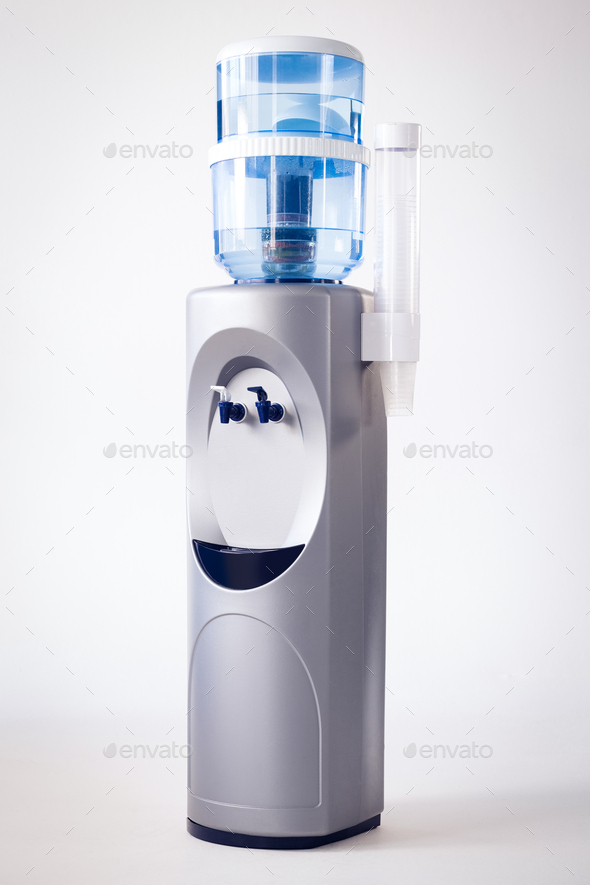 Water dispenser on white background Stock Photo by Wavebreakmedia ...