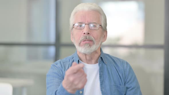 Portrait of Angry Senior Old Man Arguing Fighting, Stock Footage ...